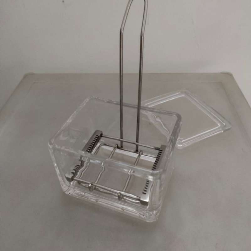 Promo Staining Jar Deluxe 20 Slide Stainless Rack Staining Dish Diskon ...