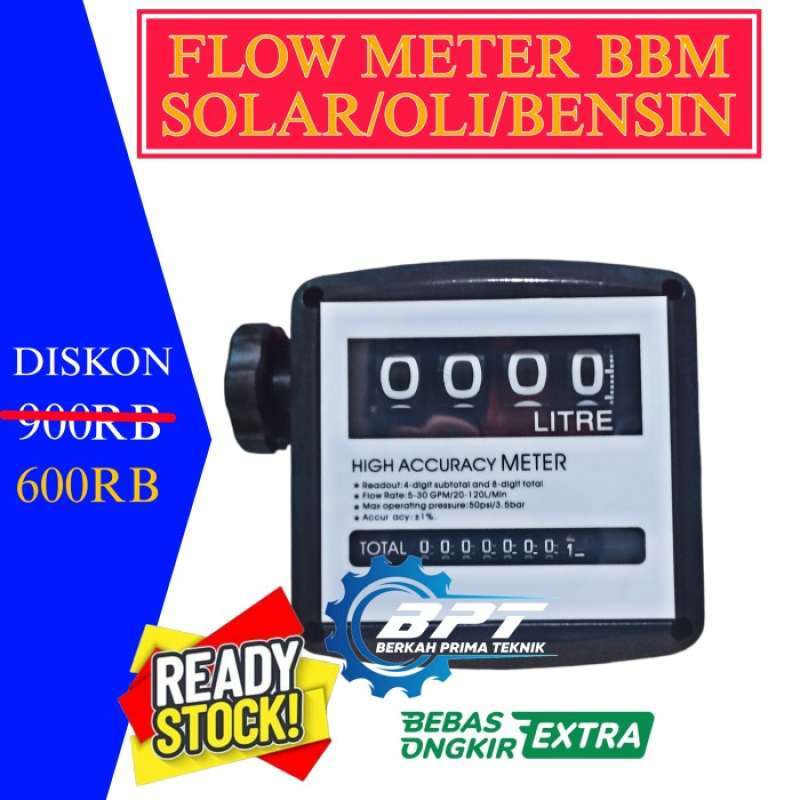 Promo Flow Meter Solar 1 Inch Flowmeter Minyak Dan Solar 1 Inch 4 Digit ...