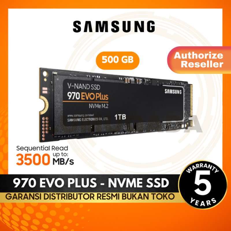 Promo Samsung Ssd 970 Evo Plus 500gb M2 Nvme M.2 Pcie 2280 - Garansi 5 Tahun Diskon 23% Di ...