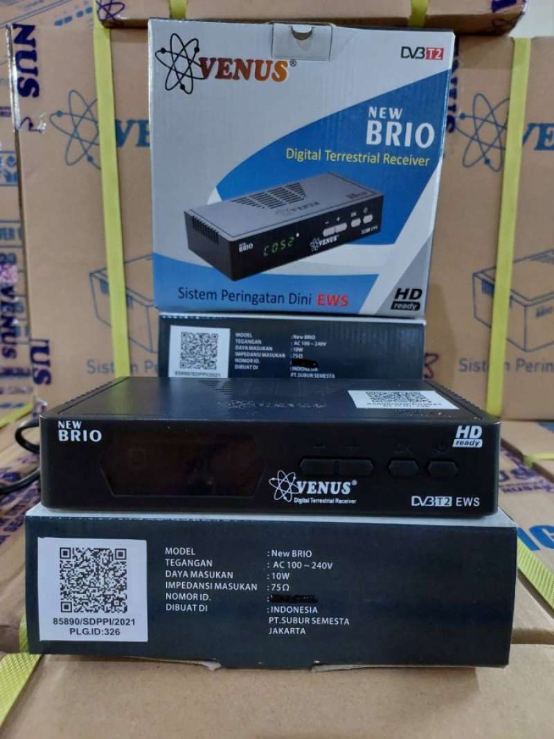 Promo Set Top Box Tv Digital Dvbt2 / Dvb-t2 Venus Ews 1 Tahun - Cr Mini ...
