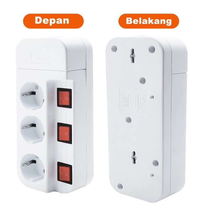 Jual Stop Kontak 3 4 5 Lubang Switch On Off Masing-masing / Stop Kontak Elegant + Saklar On Off ...