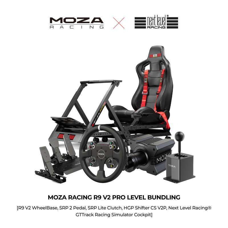 Promo Moza Racing R9 V2 Pro Level Bundling | Racing Simulator Bundle ...
