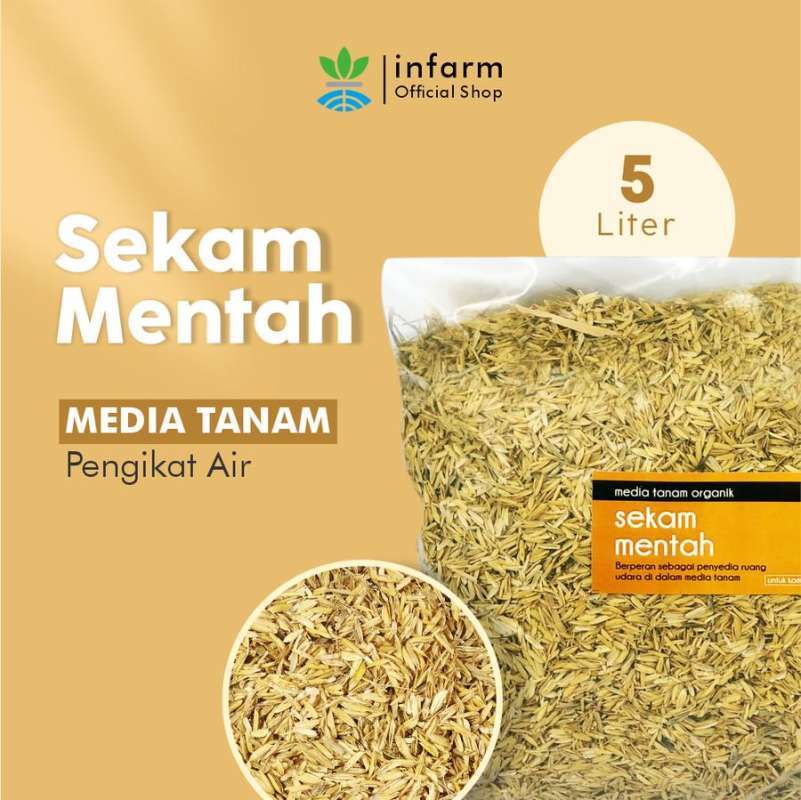 Jual Infarm Sekam Padi 5 Liter Free Peralatan Berkebun Label Tanam Di ...