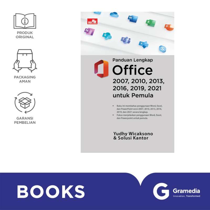 Jual Buku Panduan Lengkap Office 2007, 2010, 2013, 2016, 2019, 2021 Untuk Pemula Di Seller ...