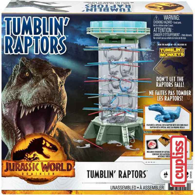 Jual Mattel Games Jurassic Gwp20 World Dominion Tumblin Raptors Di ...