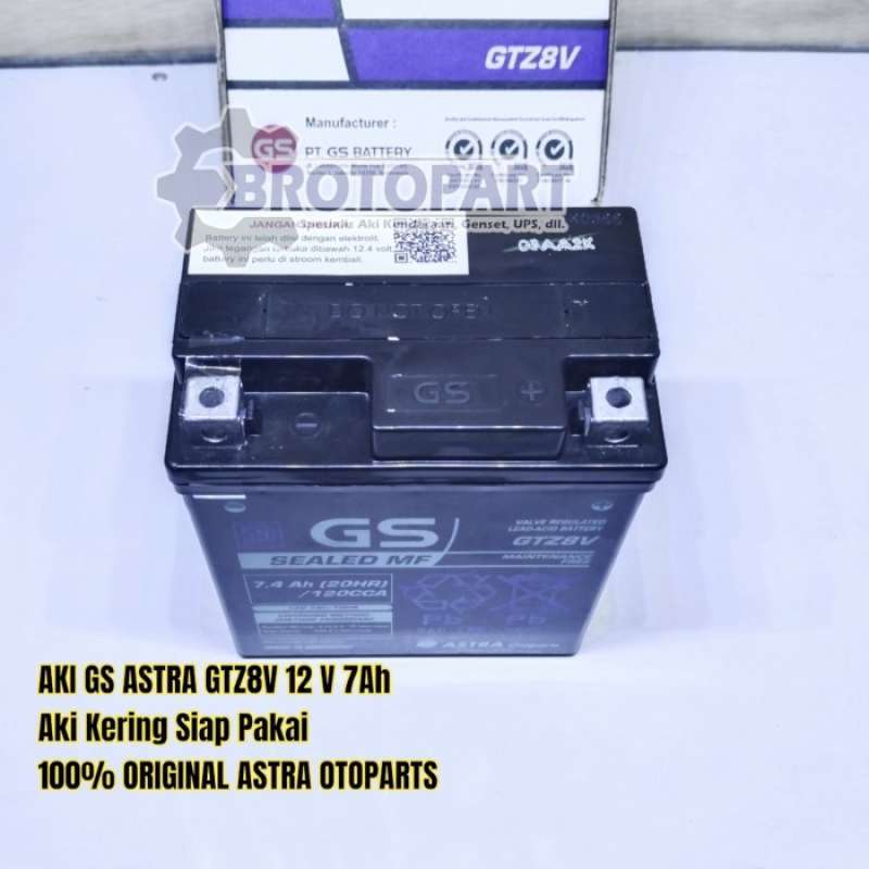Promo Aki Motor Yamaha Xmax 250, R25 Accu Kering Gs Astra Gtz8v Mf 7.4ah Diskon 33% Di Seller ...