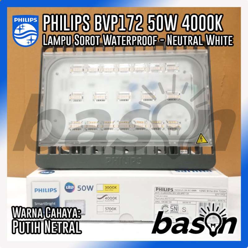 Promo Philips Bvp172 50w Led Flood Light 4300lm Wide Beam Diskon 50% Di Seller Poroswonderland ...