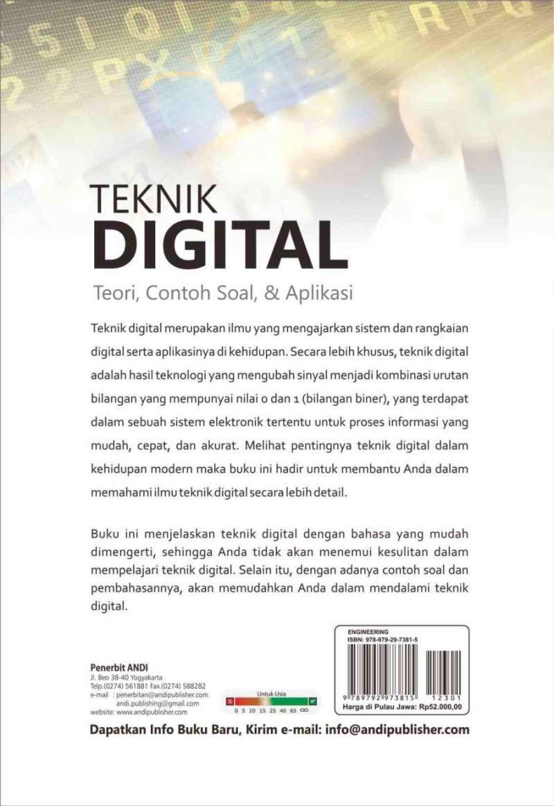 Jual Buku Teknik Digital, Teori, Contoh Soal Dan Aplikasi Di Seller ...