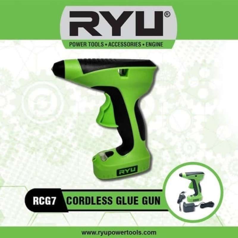 Jual Ryu Rcg 7 Mesin Lem Bakar Baterai Rcg7 Cordless Hot Glue Gun By ...