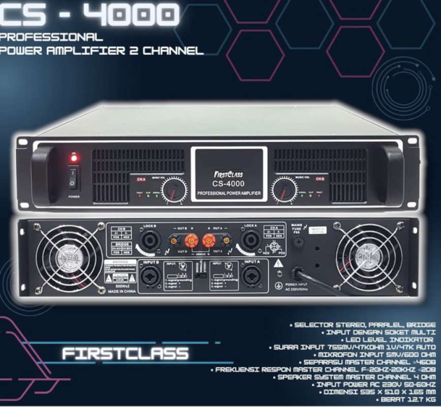 Promo Power Ampli Cs 4000 First Class Amplifier Power Cs4000 Elegan ...