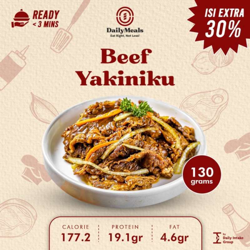 Jual Lauk Frozen Siap Masak - Beef / Sapi Yakiniku (meal Prep) Di ...