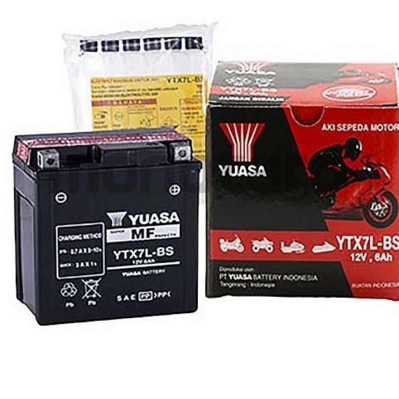 Promo Aki Yuasa Ytx7l-bs 12v 6ah Diskon 33% Di Seller Toko Imang - Tugu Selatan, Kota Jakarta ...