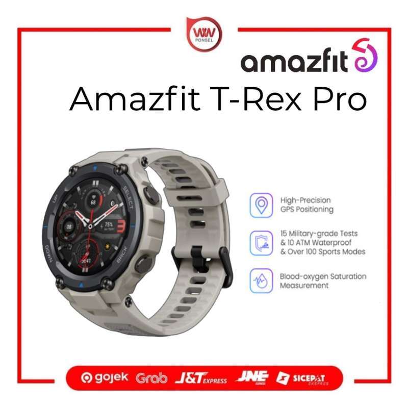 Jual Amazfit T-rex Pro Smartwatch 1.3 Amoled Screen Di Seller Wwponsel_hangtuah Official Store ...