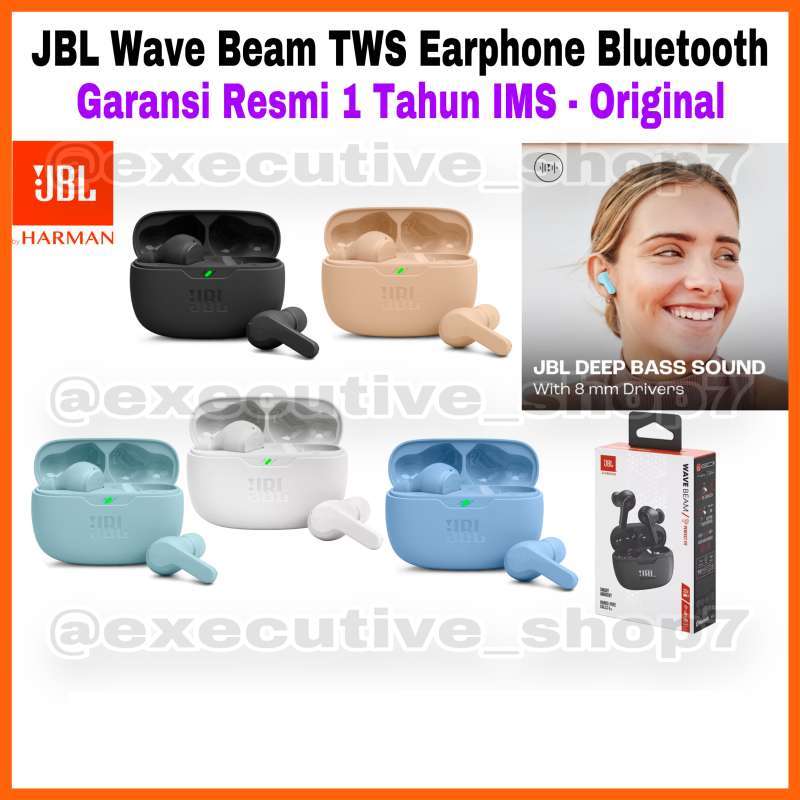 Jual Jbl Wave Beam Tws Earphone Bluetooth - Garansi Resmi 1 Tahun Ims ...