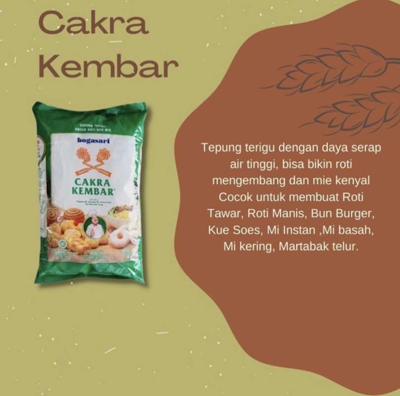 Jual Tepung Terigu Bogasari Cakra Kembar / Kunci Biru / Segitiga Biru 1 ...