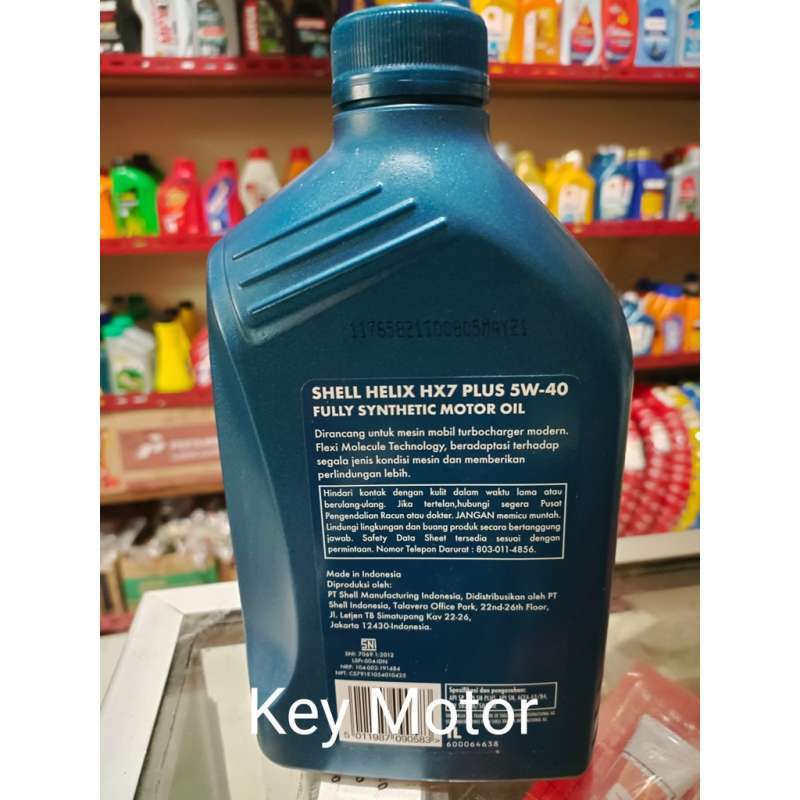 Jual Oli Mesin Motor Shell Helix Hx7 Plus 5w/40 1l 100% Asli Di Seller ...