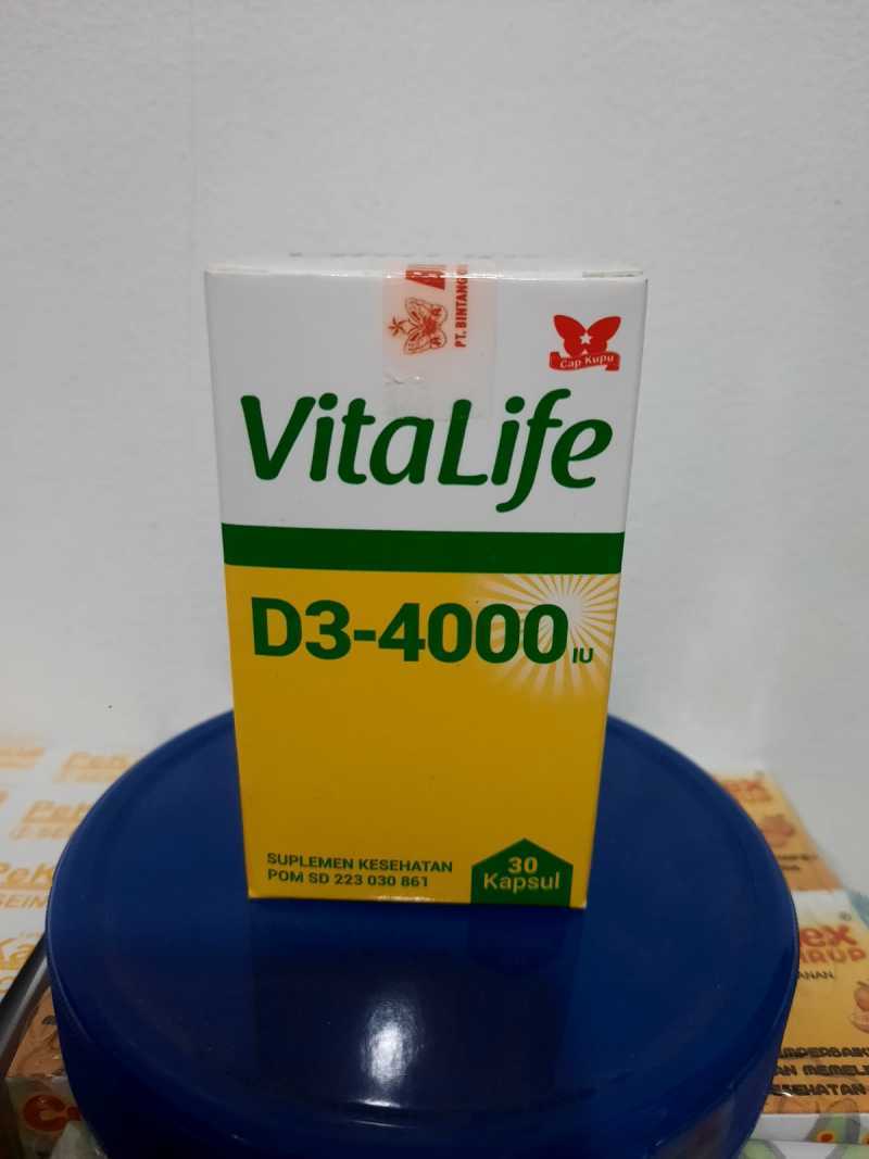 Jual Vitalife Vitamin D3 4000 Iu Isi 30 Kapsul Di Seller Apotek Clover ...