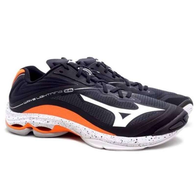 Jual Sepatu Volley Mizuno Wave Lightning Z6 Low - Black/white/orange Di ...