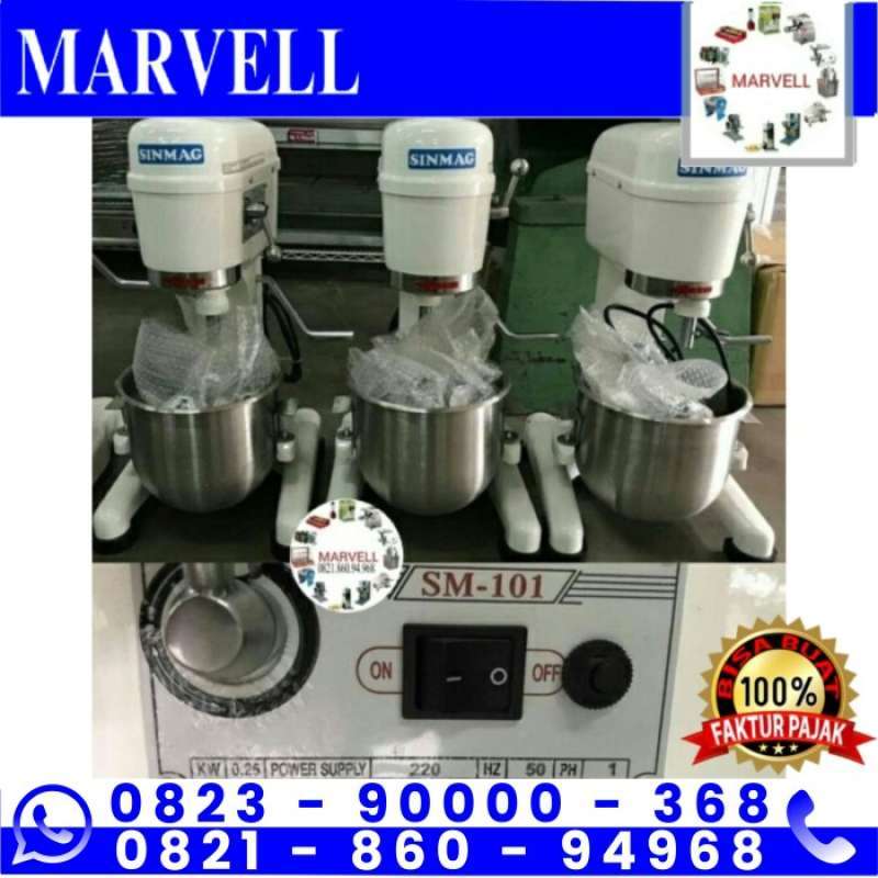 Jual Sinmag Mixer Adonan Roti Kap. 10 Liter Planetary Sm-101 Terbaru Di Seller Tubruks ...