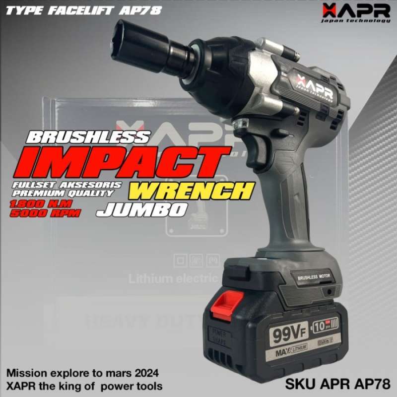 Promo Impact Wrench Apr Japan Ap78 Jumbo Facelift 99v 1800nm 1/2inch ...