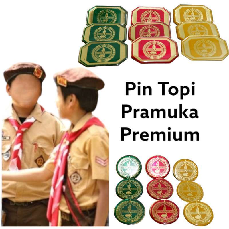 Promo Pin Emblem Lambang Tantop Topi Pramuka Siaga Penggalang Penegak Diskon 23% Di Seller ...
