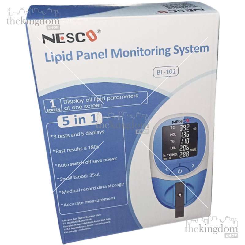 Promo Nesco Bl-101 5in1 Lipid Panel Monitoring System Alat Cek ...