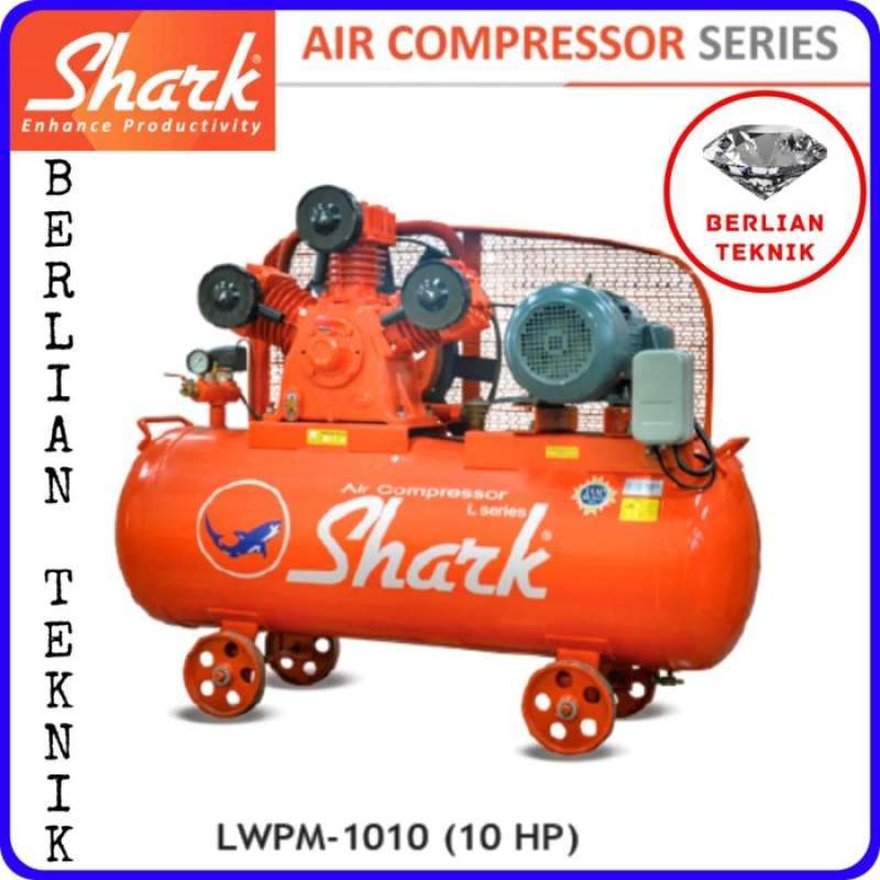 Promo Kompressor Angin Shark 10 Hp Air Compressor Auto + Dinamo Diskon ...