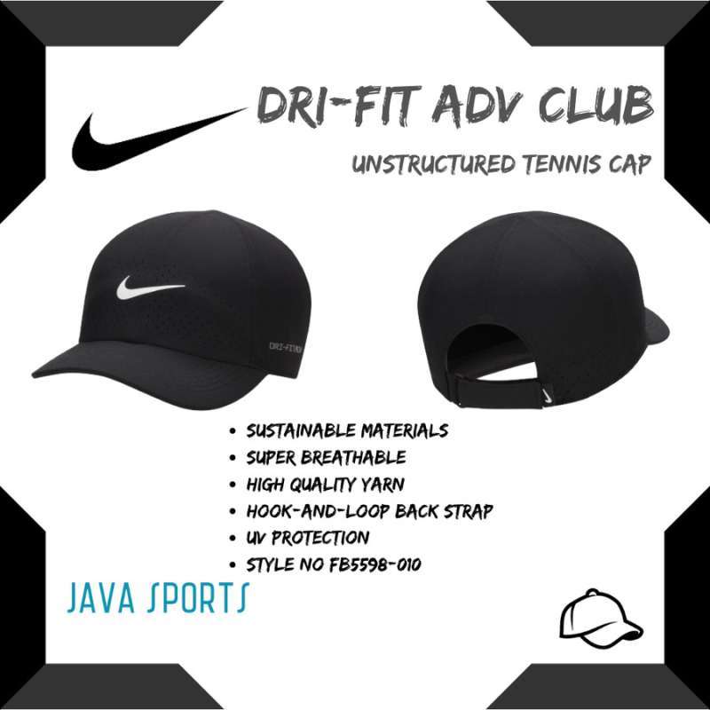 Promo Topi Tenis Nike Dri-fit Adv Club Cap Unstructured Sustainable ...