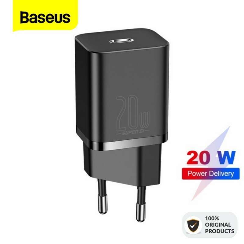 Jual Baseus Super Si Charger Adaptor 20w 3a Type C Pd iPhone 11 12 ...
