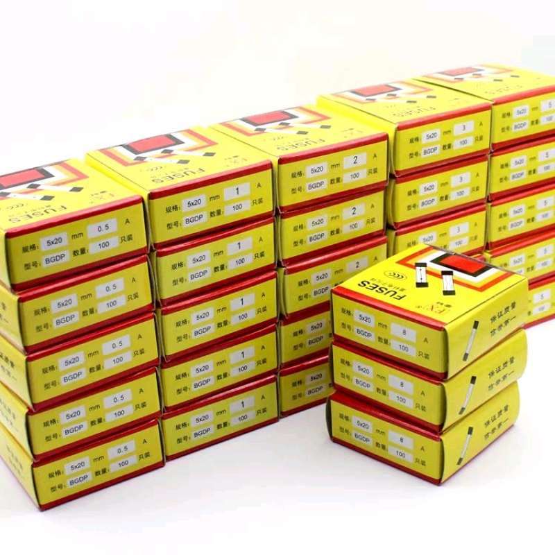 Jual Fuse Kaca Sekring Kecil 5x20 Mm Sekering Fuses Glass Skring 5 X ...