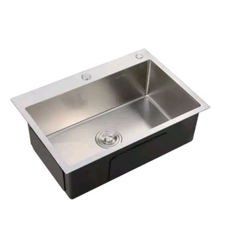 Promo Bak Cuci Piring 1 Lubang Stainles Sus 304 Hitam/kitchen Zink ...