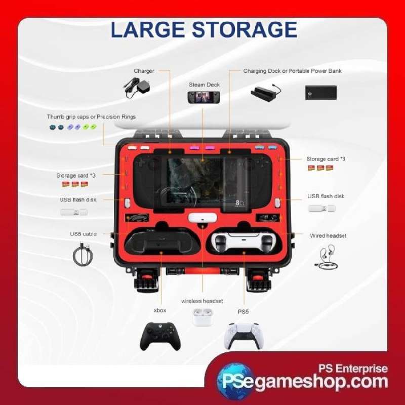 Jual Startrc Hard Shell Travel Case Multifunction For Ps5 Slim ...