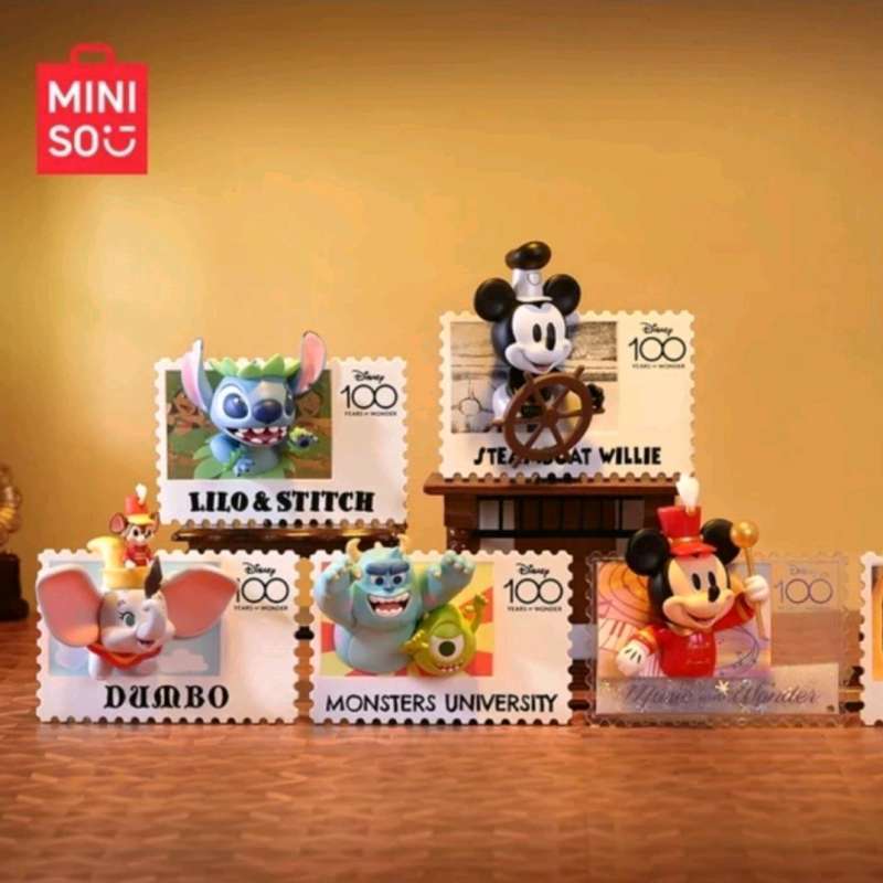 Jual Bisa Pilih Open Box Blind Box Disney Retro Stamp Original Miniso ...
