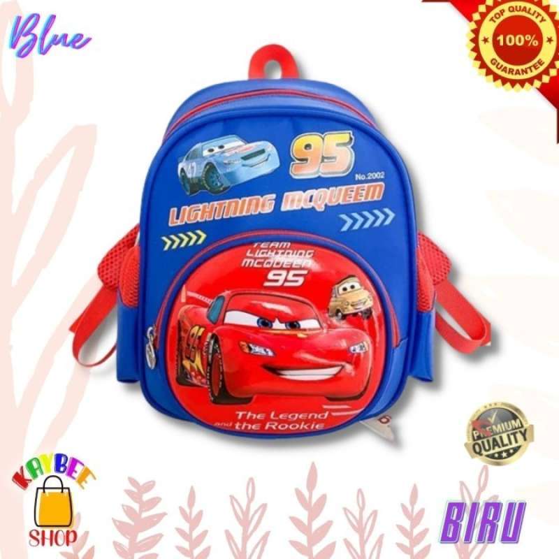 Jual Tas Ransel Sekolah Anak Laki Tk Paud Import 3d Timbul Cars Mcqueen Di Seller Retail Indo ...