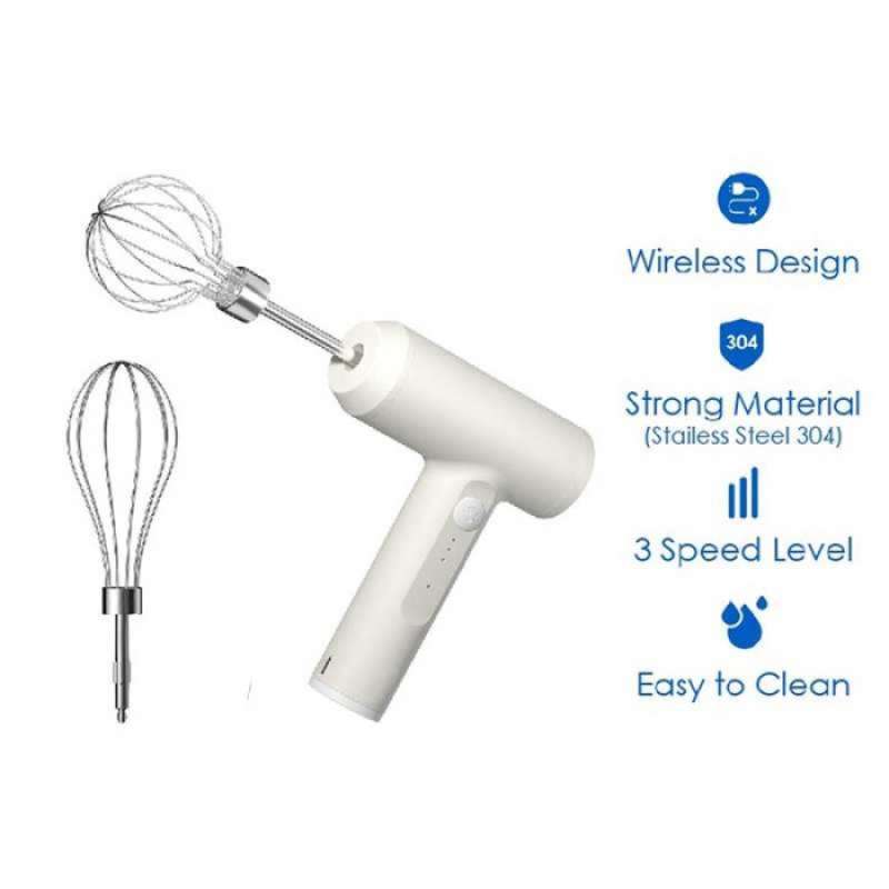 Promo Mini Hand Mixer Tangan Portable Electric Wireless Multifungsi ...