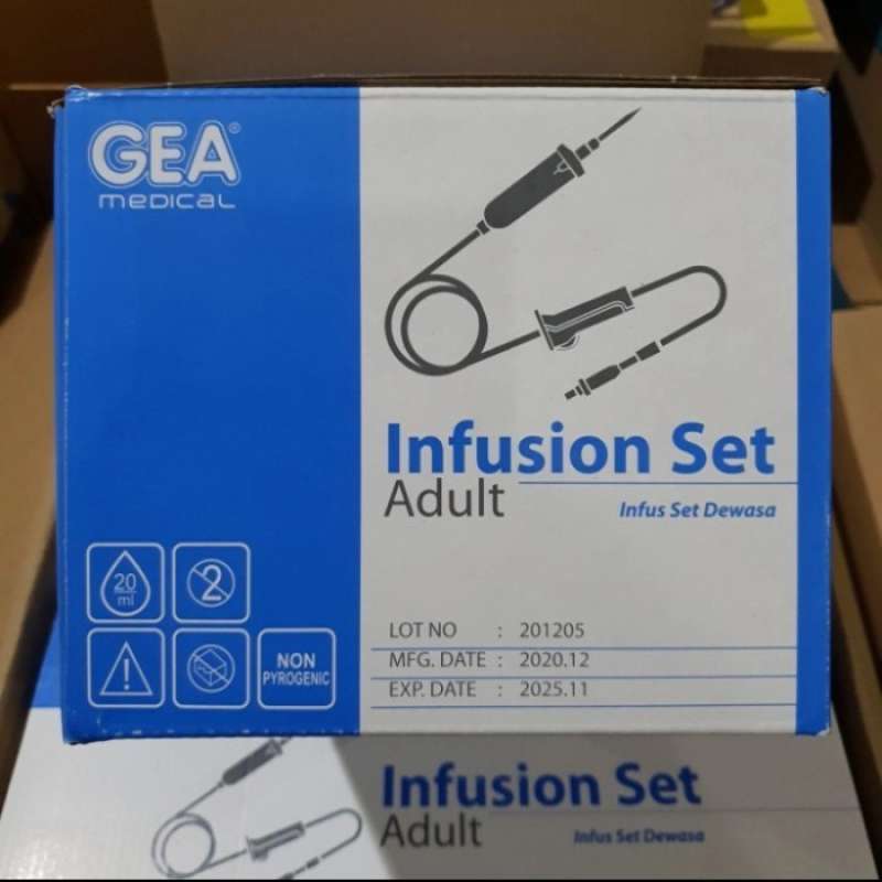 Promo Infuset Gea Dewasa/ Set Infus Gea Makro Per Box Diskon 23% Di ...