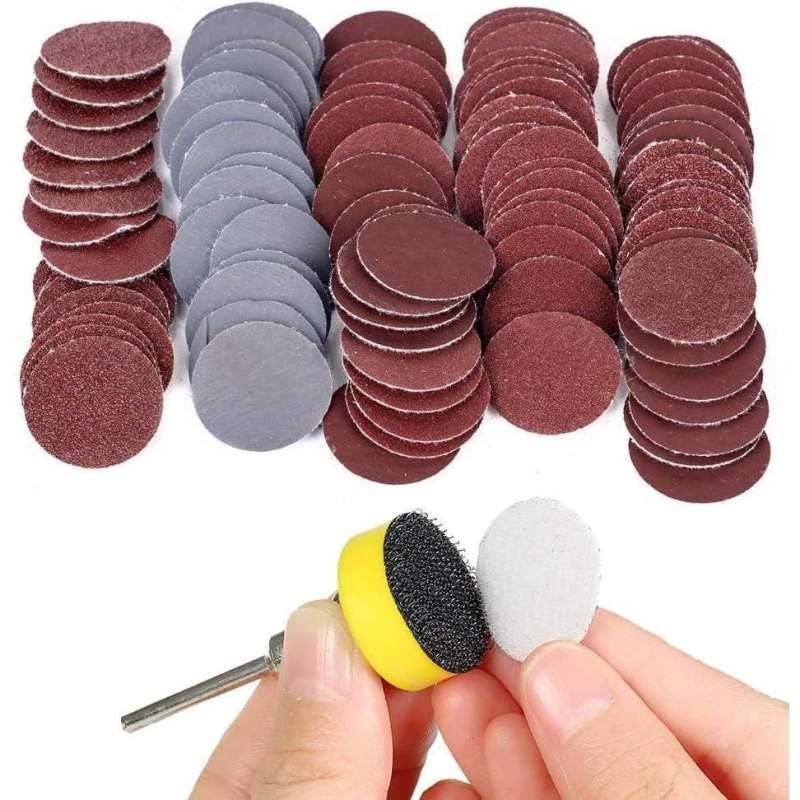 Jual Newone Mata Bor Polishing Fiber Wheel Sanding Disc 100pcs New-1511 ...