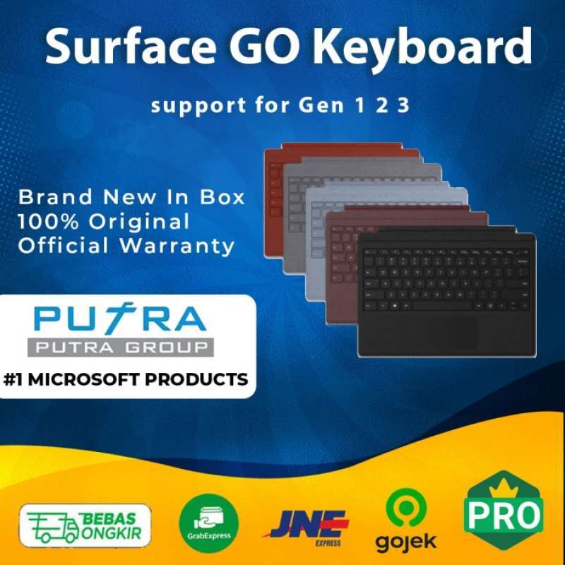 Promo Microsoft Surface Go Keyboard Keyboard Surface Go 1 2 3 4 5