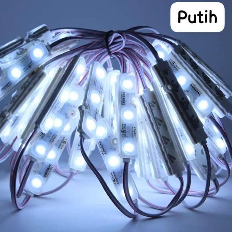 Jual Modul Led Strip 3 Mata Samsung 12 Volt 1 5 Watt Bening Dan Susu