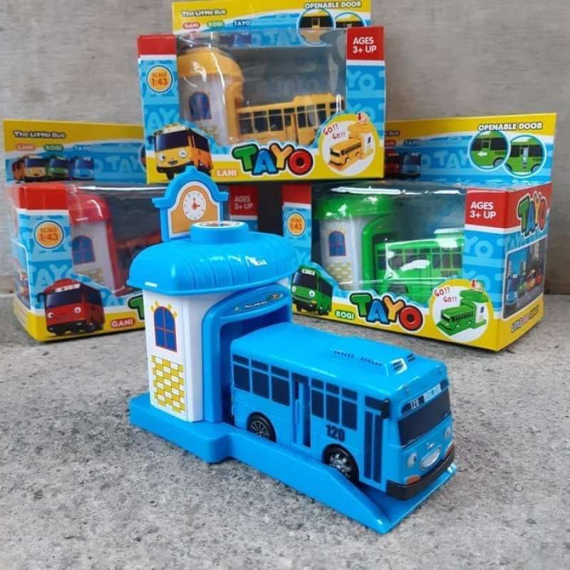 Promo Mainan Bus Tayo Garasi Push & Go Launcher Diskon 29% Di Seller ...