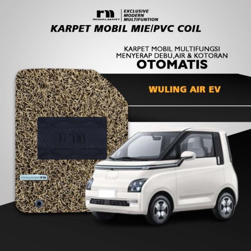 Promo Karpet Mobil Untuk Wuling Air Ev Full Set - Brown Diskon 50% Di ...