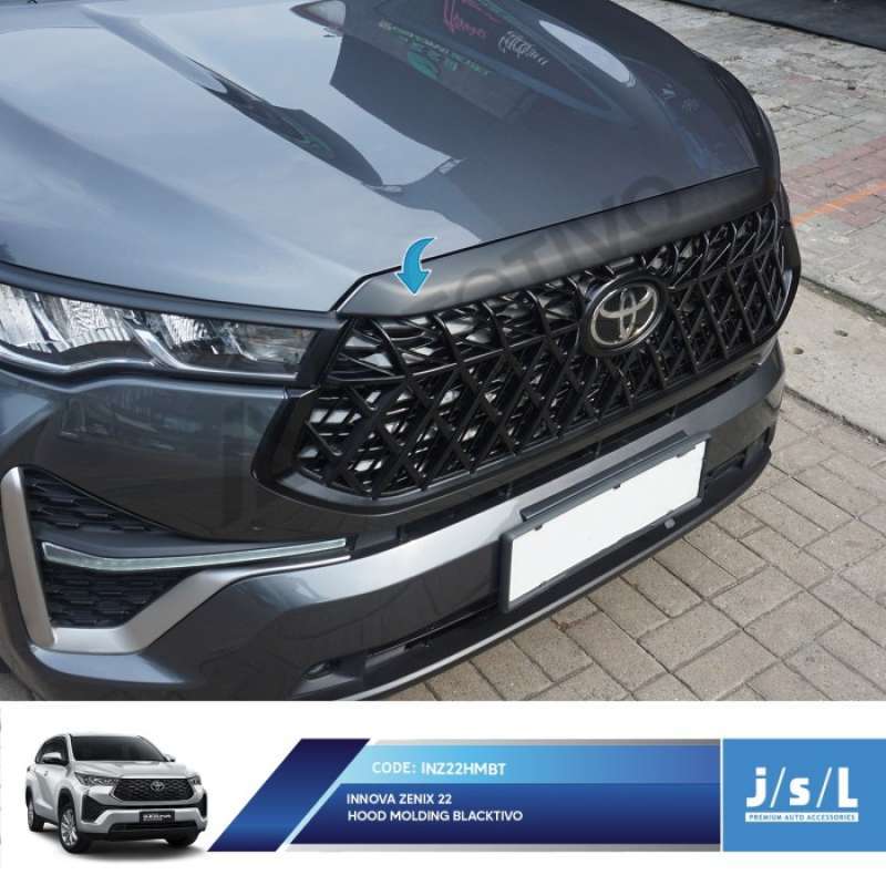 Promo Innova Zenix Hood Molding Blacktivo Jsl Lis Kap Mesin Hitam Doff ...