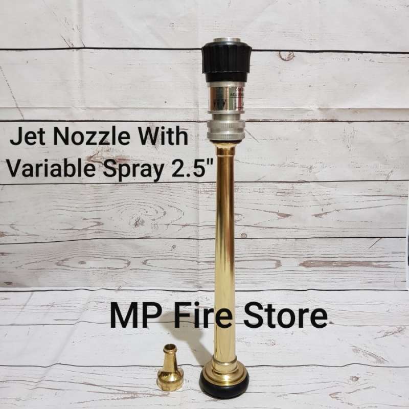Promo Fire Jet Nozzle Nuzzle Pemadam Kuningan 2.5 Inch + Variable Spray ...