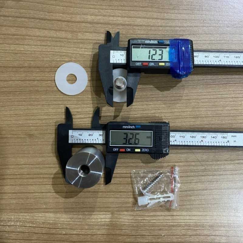 Promo Baut Stainless Solid Sign Board Padat Pin Kaca Pen Iklan 32 X 40 ...