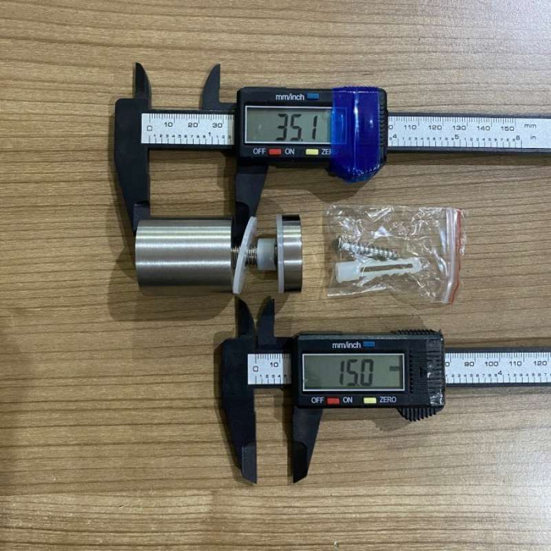 Promo Baut Stainless Solid Sign Board Padat Pin Kaca Pen Iklan 32 X 40 ...