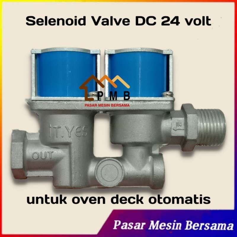 Promo Selenoid Valve Dc 24 Volt Untuk Mesin Oven Deck Otomatis Diskon ...