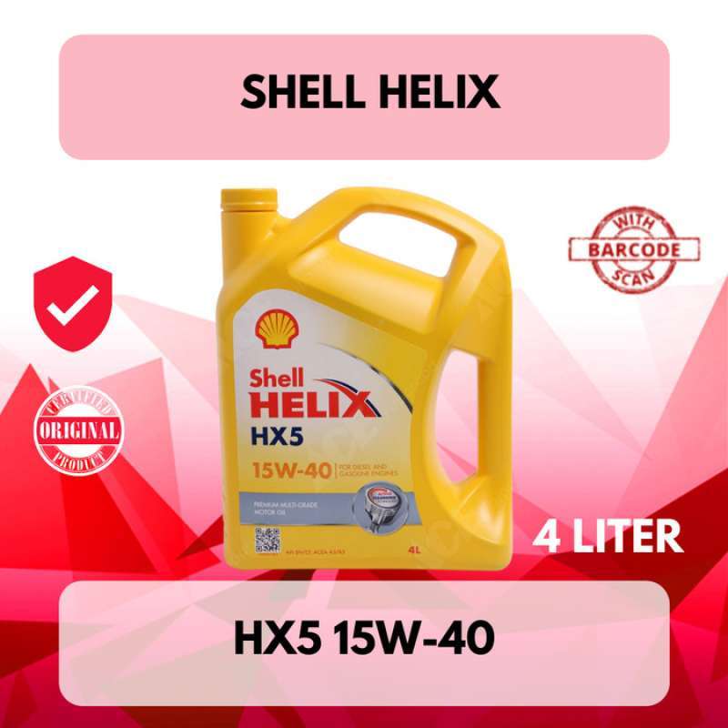 Promo Shell Helix Hx5 15w-40 - 4 Liter Diskon 17% Di Seller Toplets ...