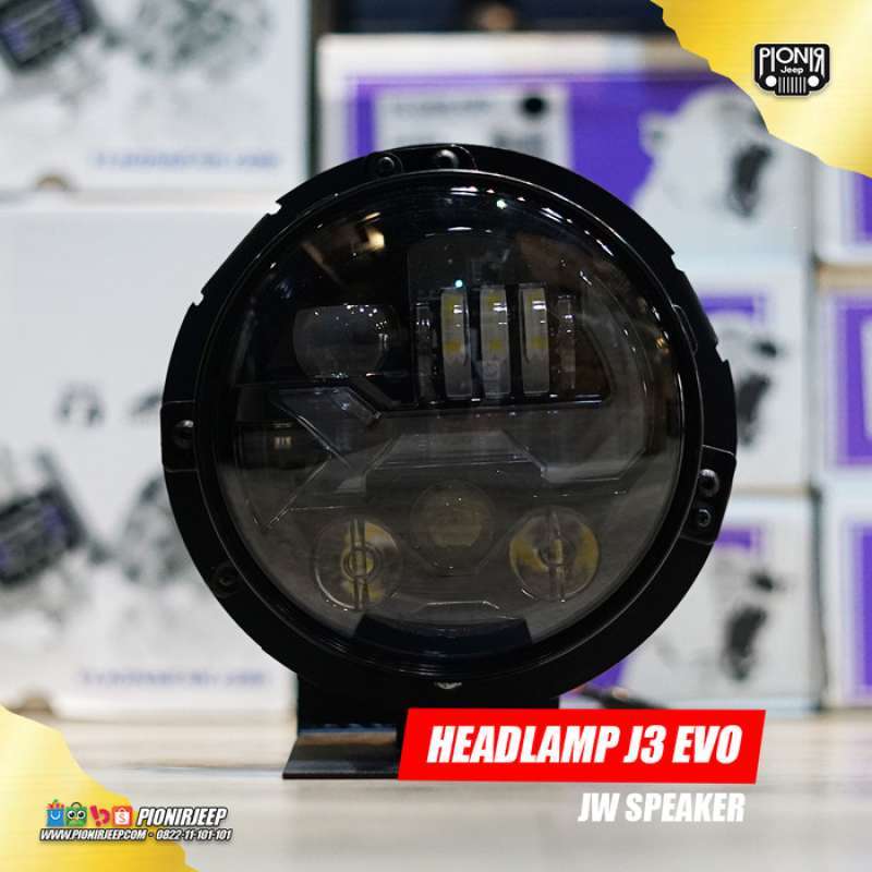 Jual Jw Speaker 8700 Evo J3 Led Headlights 07-18 Jeep Wrangler Jk Head ...
