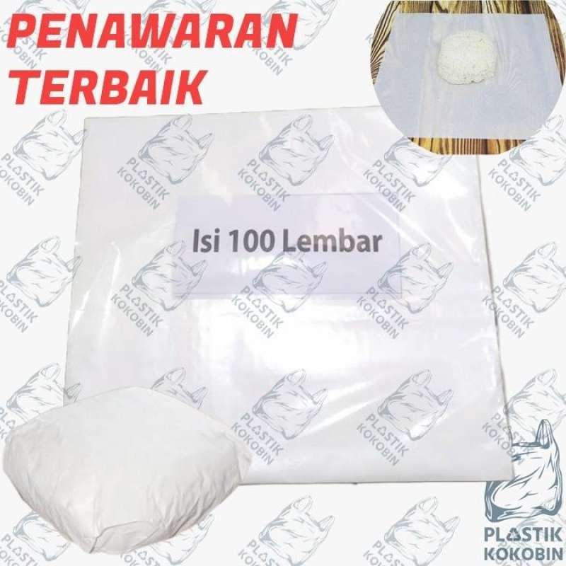 Jual Kertas Nasi Pembungkus Nasi Anti Lengket Minyak (1 Pack Isi 100 ...