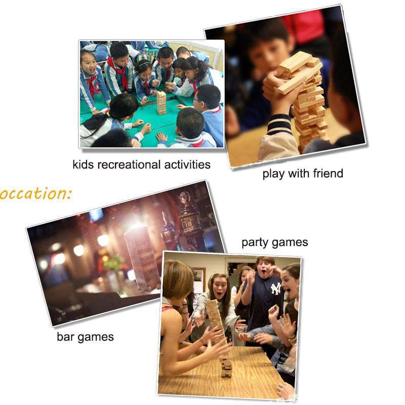 Jual Blocks Kayu Mainan Balok Susun Fun Party Game 51 Blocks - A138 Di ...